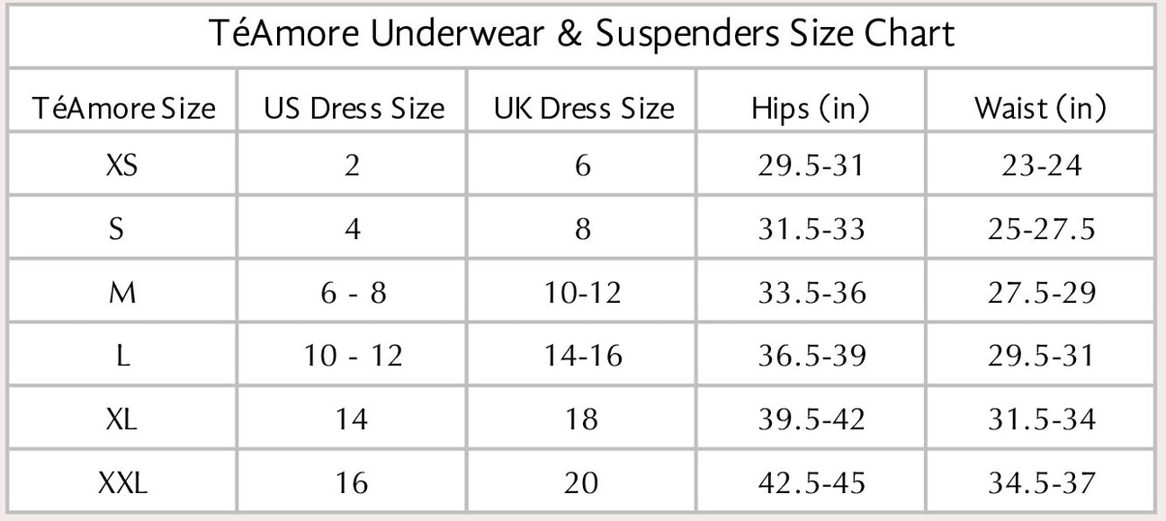 Fit Guide – TeAmoreLingerie